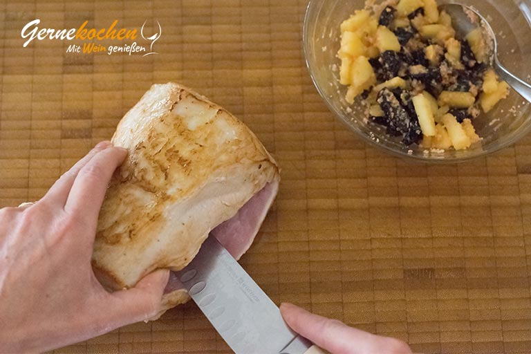 Foodblog: Westfälischer (Kassler) Rippenspeer mit Backpflaume und Apfel