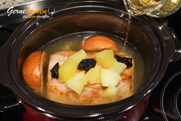 Foodblog: Westfälischer (Kassler) Rippenspeer mit Backpflaume und Apfel